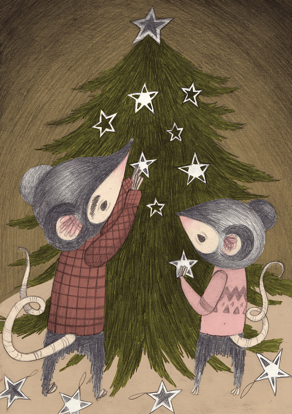 Maus Christmas Story – Anja Sturm Illustration