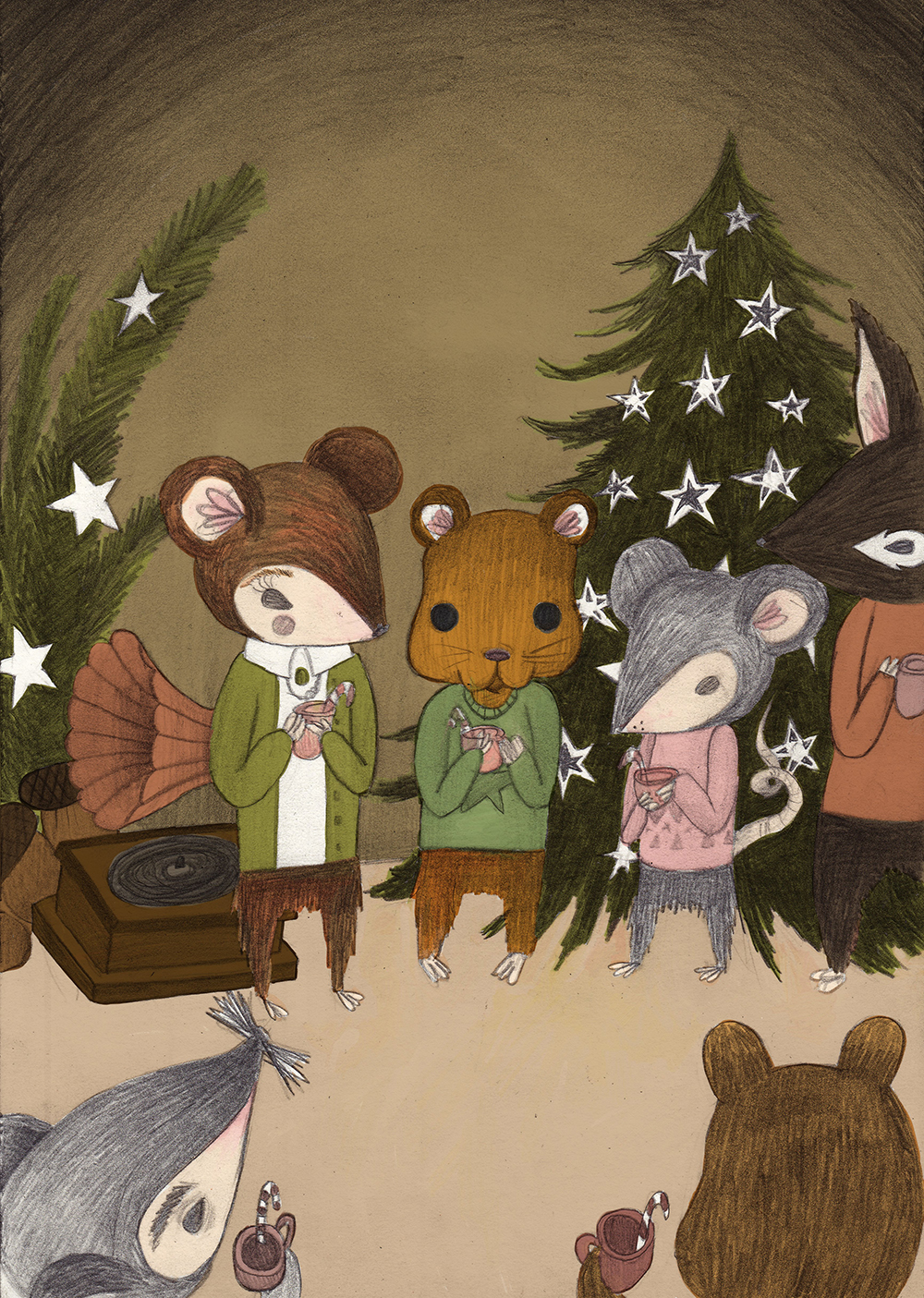 Maus Christmas Story – Anja Sturm Illustration